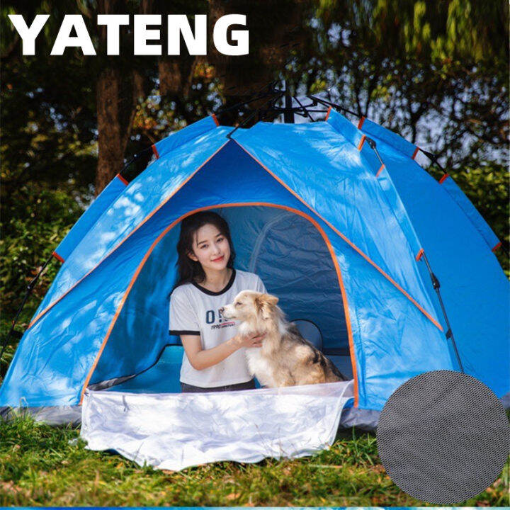 YATENG 2/4/6Person Camping Tent Sunscreen Waterproof Tent Double Layer ...