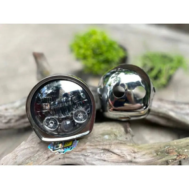 Lampu daymaker 16 LED 5,75 inc set batok lampu vanvan crom pnp cb gl mp ...