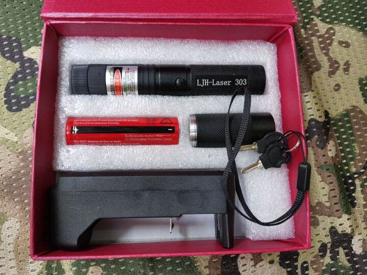 Tactical:23. 303 Rechargeable Green Laser Pointer Visible Beam Light ...