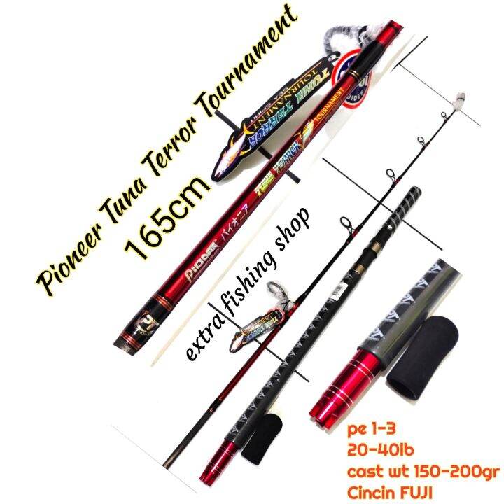 joran pioneer tuna terror tournament 165cm ORIGINAL PIONEER | Lazada Indonesia