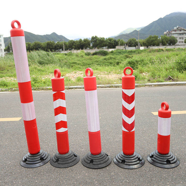 Tumbler Rubber Base Warning Column Reflective Elastic Column Plastic ...