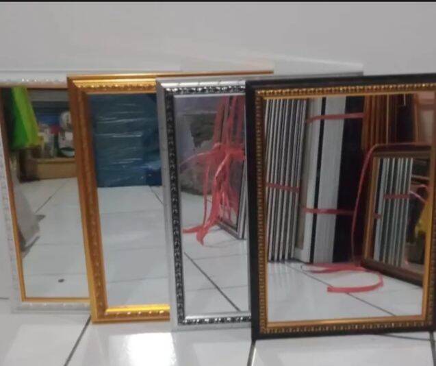 bingkai kaca cermin gantung ukuran 30 x56 kaca cermin salon/kaca cermin ...