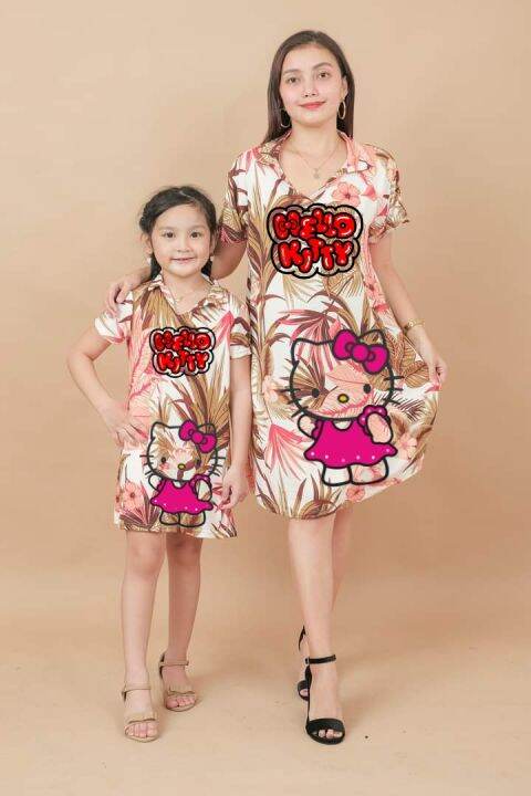 MOTHER AND DAUGHTER HELLO KITTY DRESS | Lazada PH