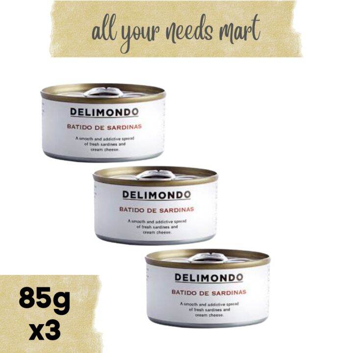 DELIMONDO • Batido De Sardinas • 85g x3 | Lazada PH