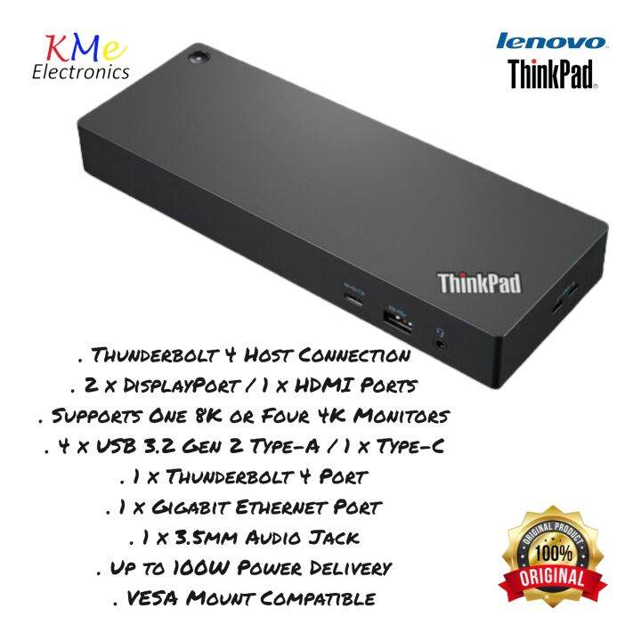 Lenovo ThinkPad Universal Thunderbolt 4 Workstation Dock | Lenovo Model ...