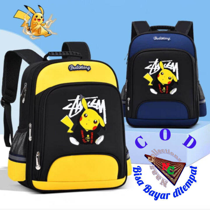 Tas Ransel Anak Sekolah TK SD Laki laki perempuan karakter Pokemon ...