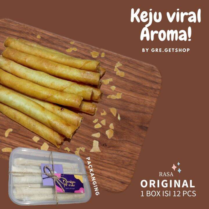 Keju Aroma Viral Rasa Original isi 12 // Stick Keju Aroma Viral 3 ...