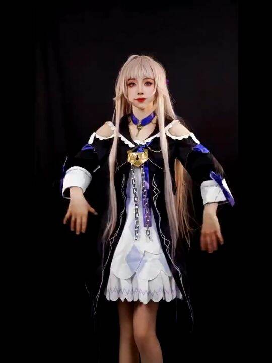 【COSER 77】วิกผมยาว คอสเพลย์อนิเมะ Game Honkai Star Rail Herta สําหรับ ...