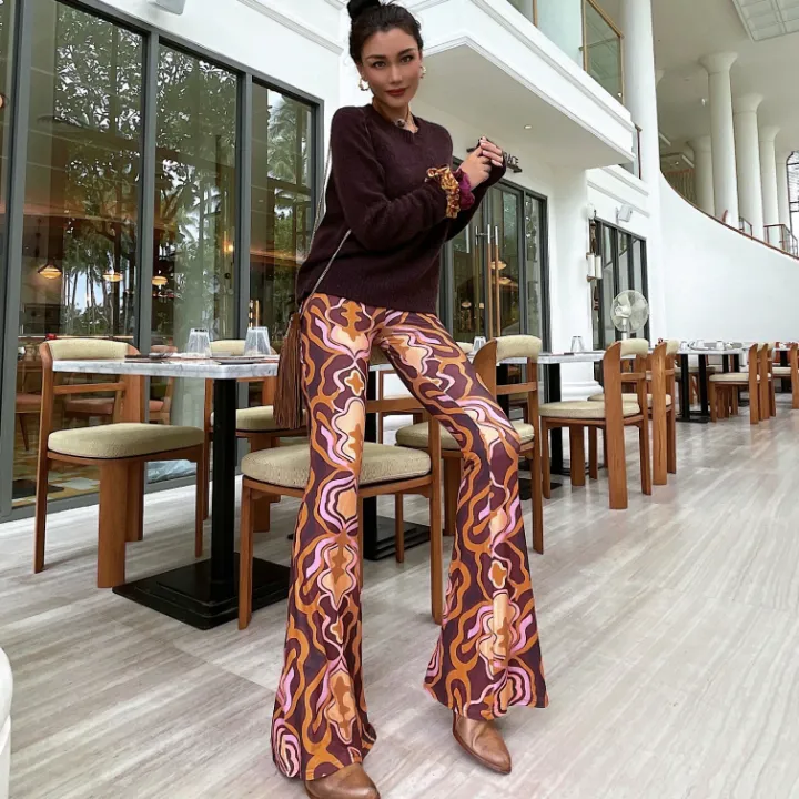 Duan-Style ปลายบ้านออกแบบเองแบบใหม่ฤดูใบไม้ร่วงและฤดูหนาวปี2022กางเกง ...