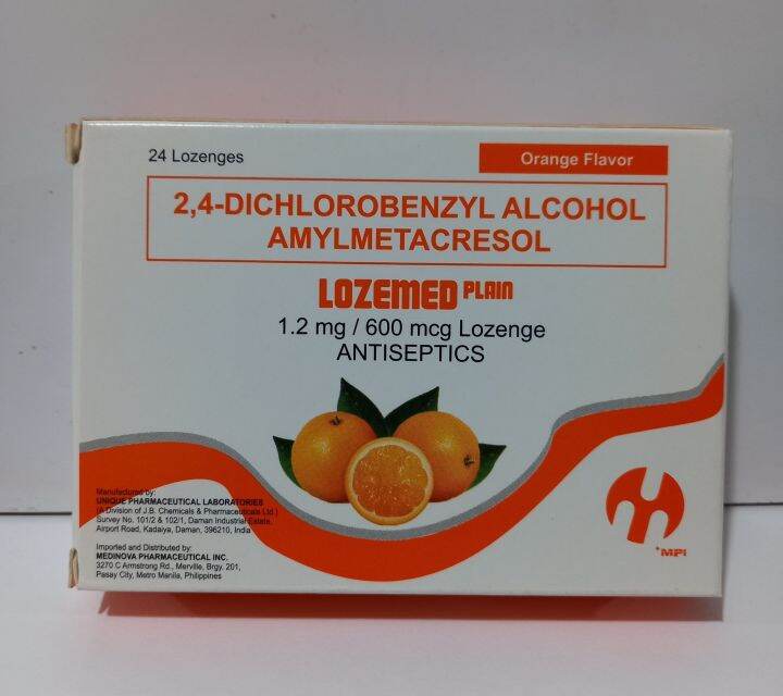 LOZENGES (LOZEMED) PLAIN 2,4 DICHLOROBENZYL ALCOHOL AMYLMETACRESOL BY ...
