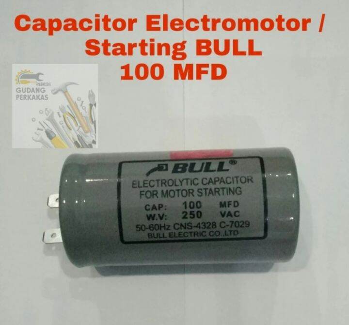 Capasitor Elektromotor 100 MFD BULL - Capacitor Electromotor Kapasitor ...