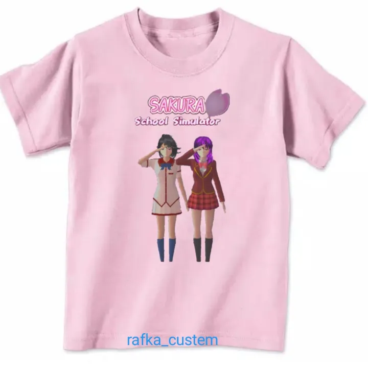baju anak gambar cover character sakura school simulator | Lazada Indonesia