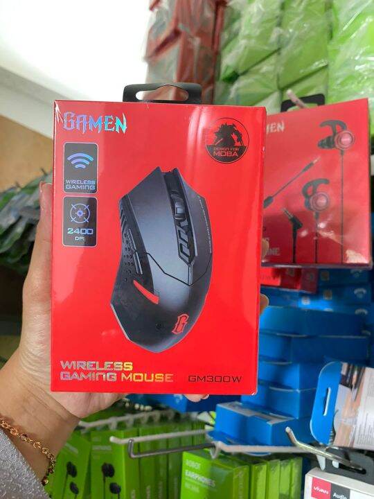 GAMEN Mouse Gaming Wireless GM300W 2400 DPI Black | Lazada Indonesia