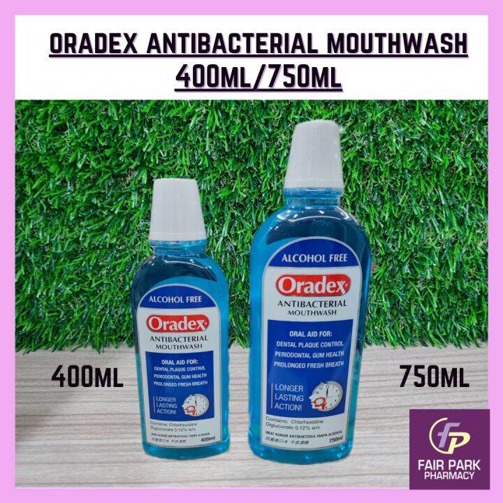 FPpharmacy ORADEX ANTIBACTERIAL MOUTHWASH 400ML/750ML | Lazada