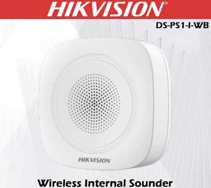 HIKVISION DS-PS1-I-WB Wireless Internal Sounder. | Lazada