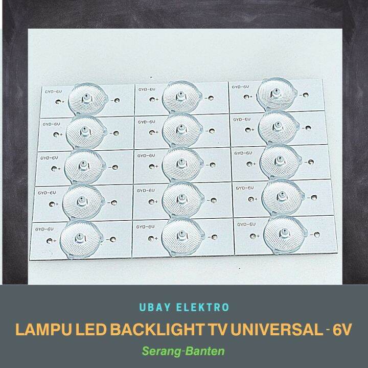 (1 pcs) Lampu LED Backlight TV LED Universal 3 VOLT dan 6 VOLT Harga ...