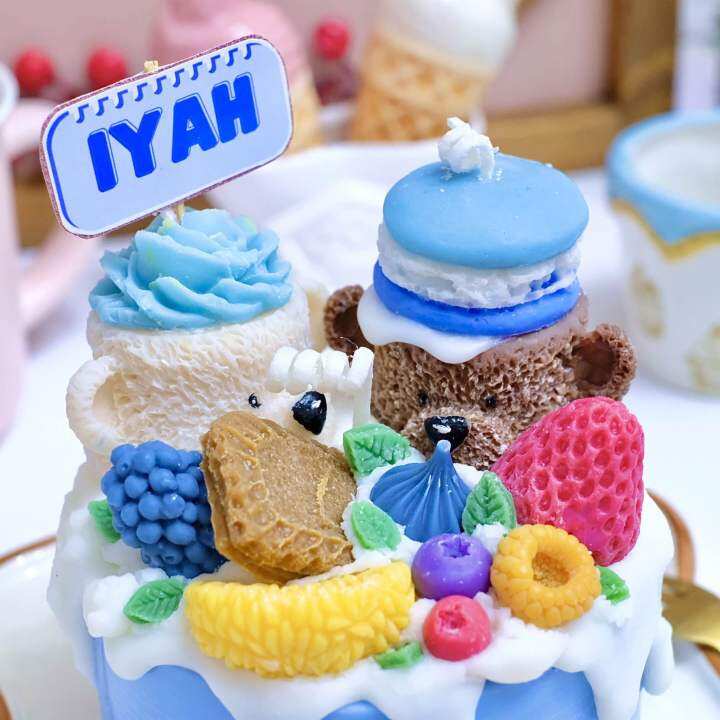 Customized Bear Bento Cake Candle | Lazada PH