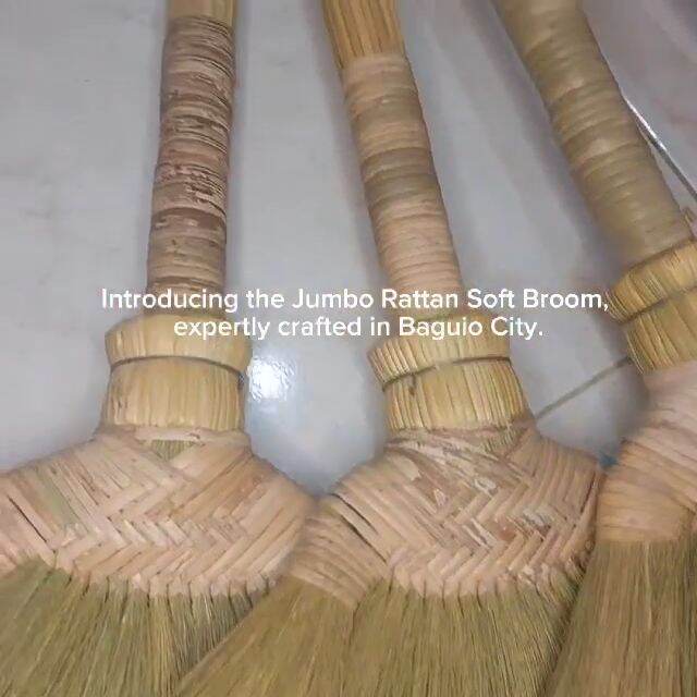 Jumbo Rattan Soft Broom Walis Tambo Makapal & Matibay with Cartex ...