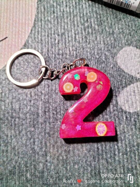 RESIN KEYCHAINS NUMBERS | Lazada PH