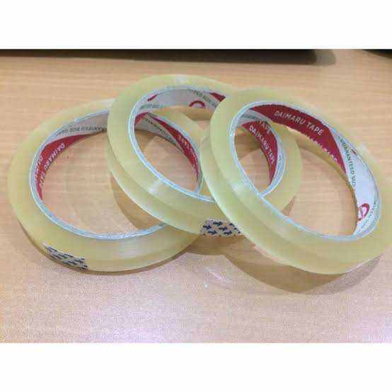 Isolasi 1/2 Inch 72 Yard Solasi Lakban 24mm Isolatip Selotip Bening ...