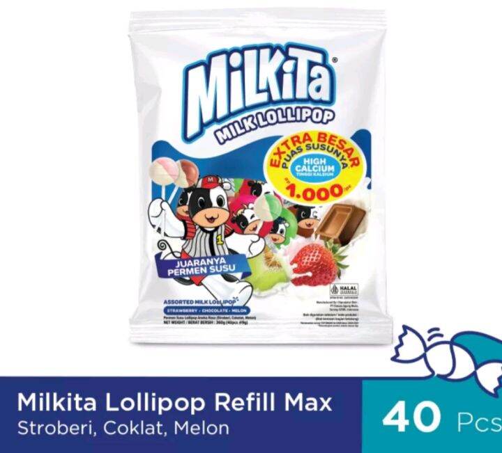 Permen Milkita Lollipop Refill isi 40 pcs | Lazada Indonesia
