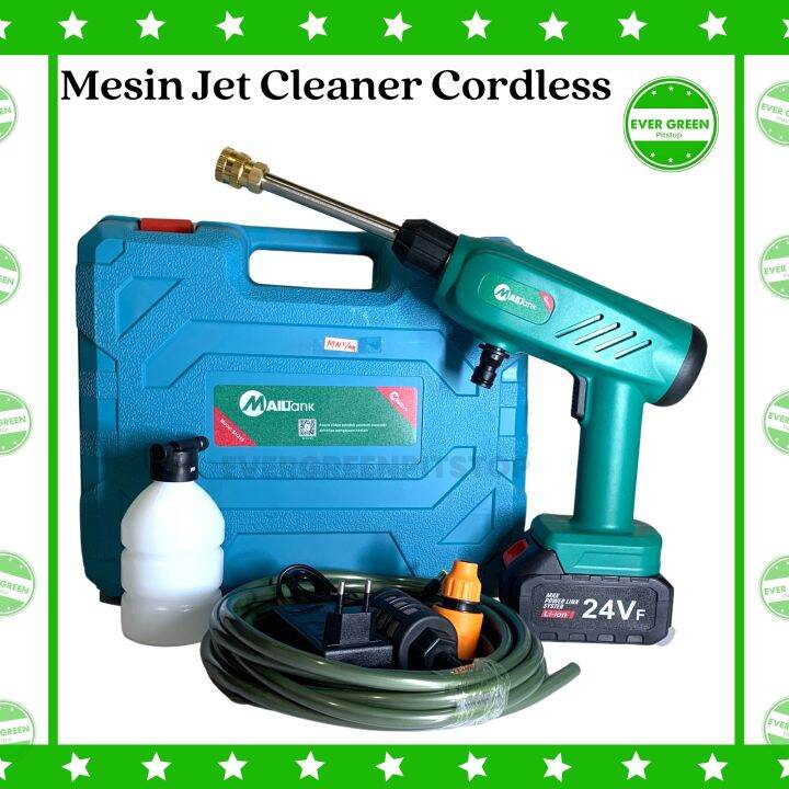 Mesin Jet Cleaner Cordless 24V Alat Cuci Motor Mobil Baterai 24 Volt ...