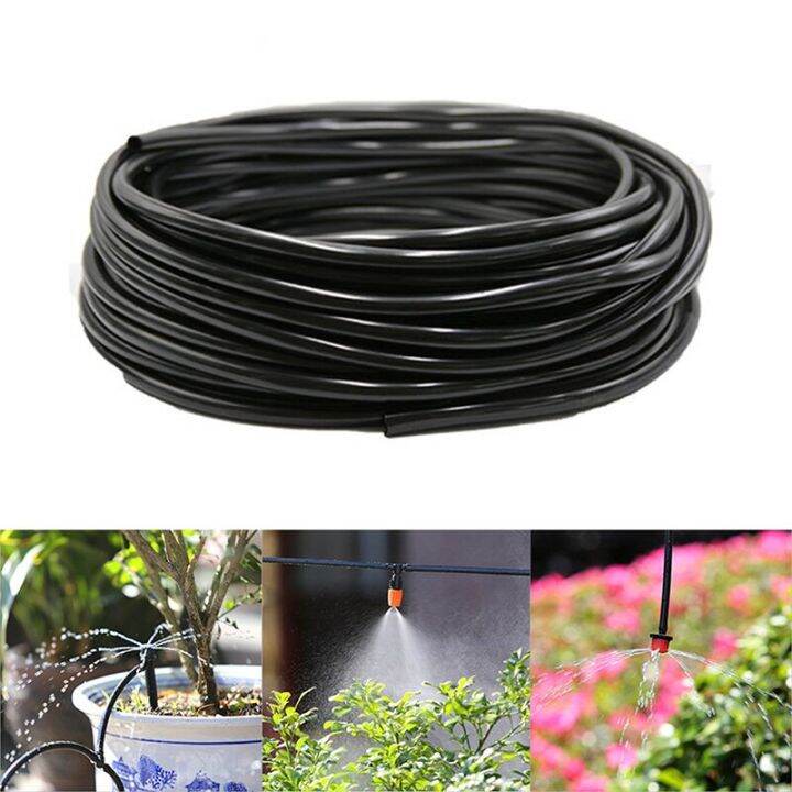 10m Black Drip Irrigation Hose Perfect for DIY Garden Irrigation System ...