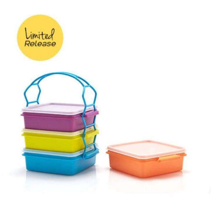 carry all set tupperware/ rantang susun tupperware isi 4 ukuran 900 ml ...