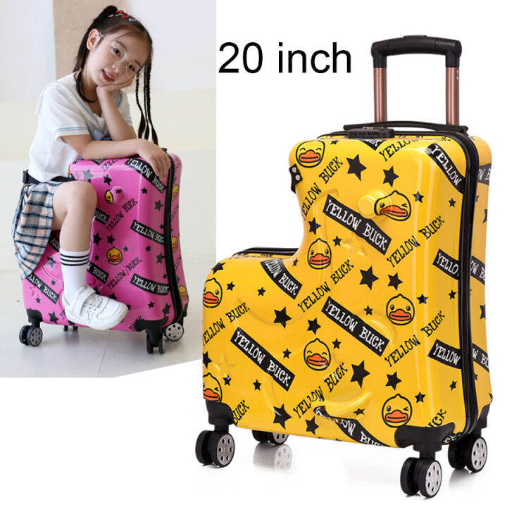 20 Inch Child Girl Carry-on Travel Boarding Suitcase With Silent Wheels ...