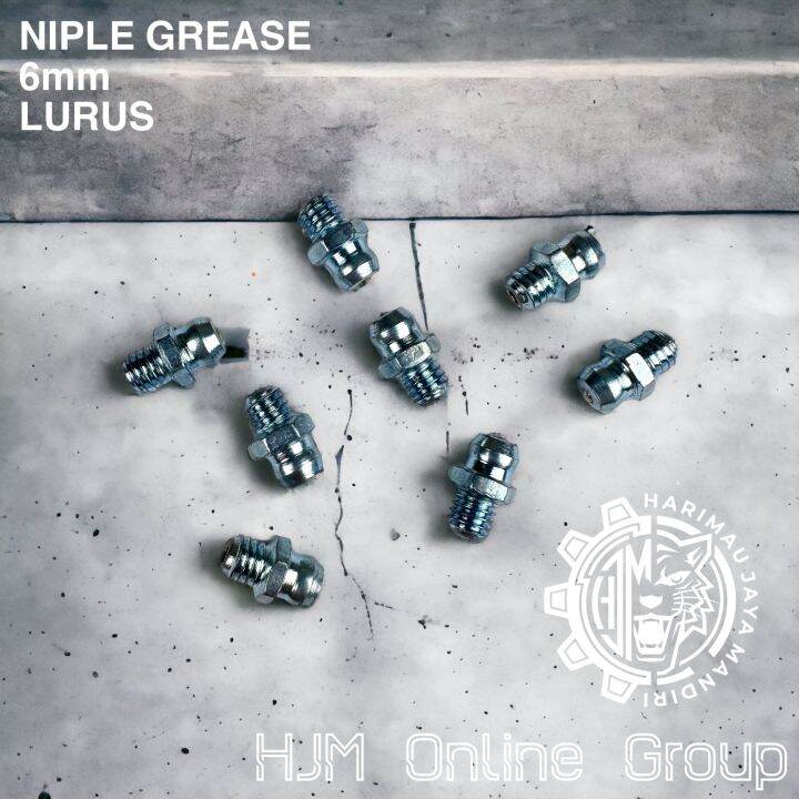 NIPPLE GREASE - NIPLE NIPEL GRIS - NEPLE NEPEL GEMUK STEMPET 6mm M6 | Lazada Indonesia