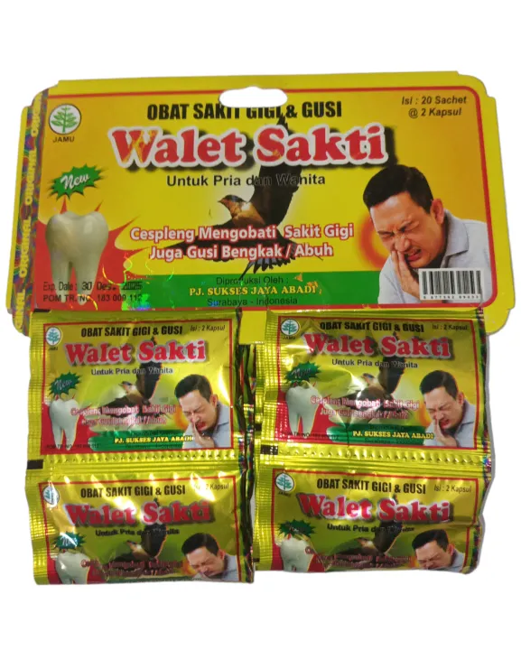 kapsul walet sakti herbal sakit gigi | Lazada Indonesia