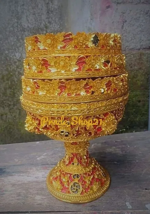 Set dulang susun 3 ukiran bali ukuran 26 cm | Lazada Indonesia