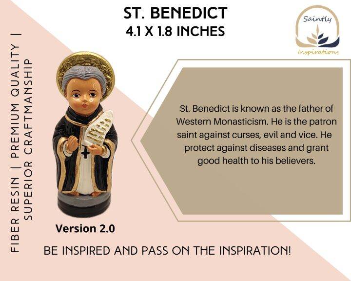 St. Benedict Chibi Saints by Saintly Inspirations | Lazada PH