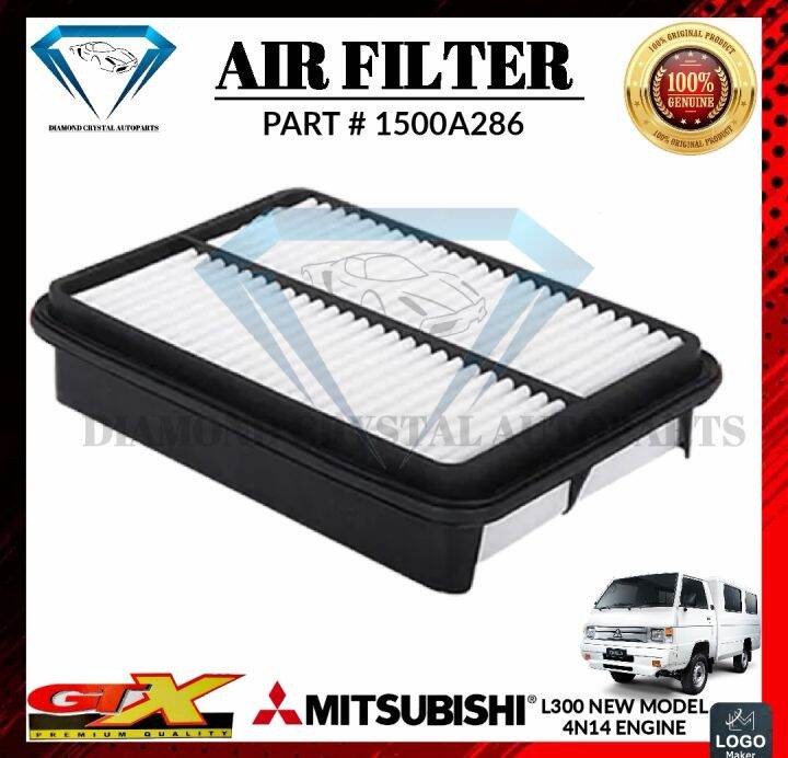 AIR FILTER MITSUBISHI L300 NEW MODEL 4N14 ENGINE PART NO:1500A286 "GTX ...