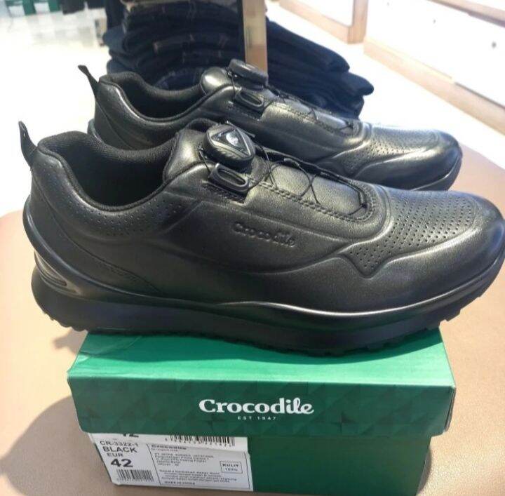 Sepatu Pria CROCODILE Bahan Kulit Model Fitgo | Lazada Indonesia