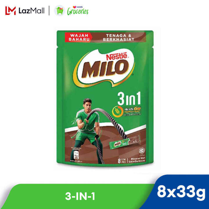 NESTLE MILO® 3IN1 8 Sticks (33g) | Lazada
