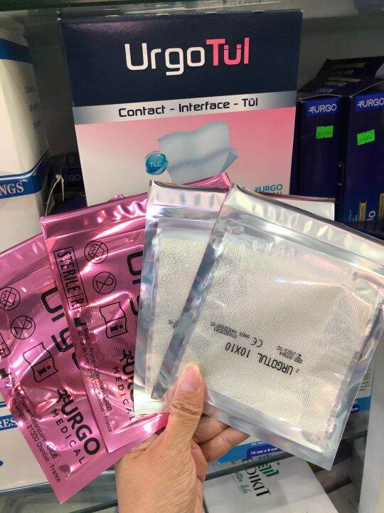 [HÀNG PHÁP] Hộp 10 Miếng Dán Vết Thương Vaseline Urgotul gạc lưới gạc ...