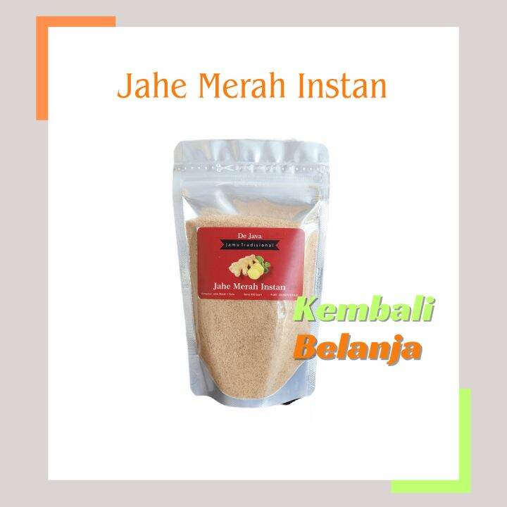 Jahe Merah Instan 100 Gram/ Jahe Merah De Java/ De Java Jamu ...
