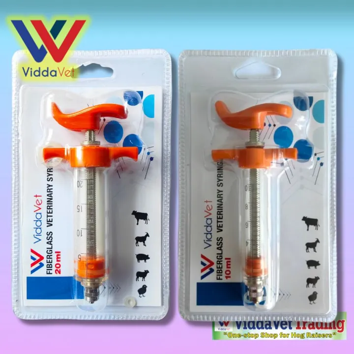 Viddavet orange syringe fiberglass syringe Viddavet Heavy Duty Orange ...