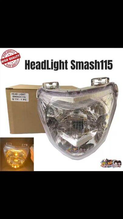 LJ Motorcycle Suzuki Smash 115 / 110 New Titan Headlight Assembly w ...