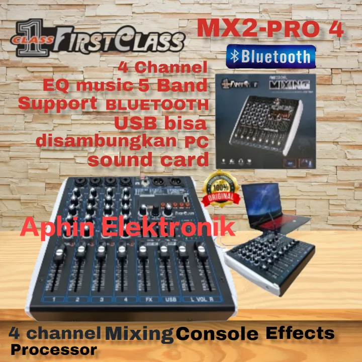 Mixer Audio 4 Channel Mixer FirstClass MX2-PRO4 mixing console ORIGINAL | Lazada Indonesia