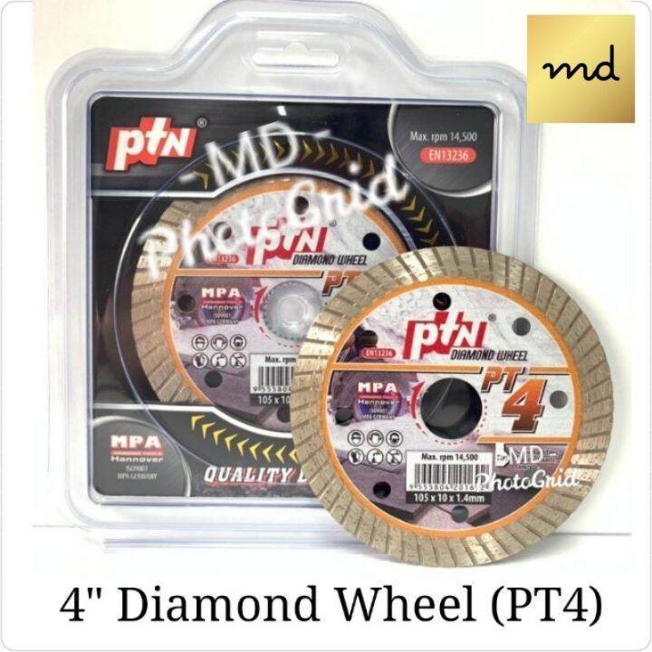 PTN 4 inches Diamond Wheel Diamond Disc for Cutting Super Hard Tiles ...