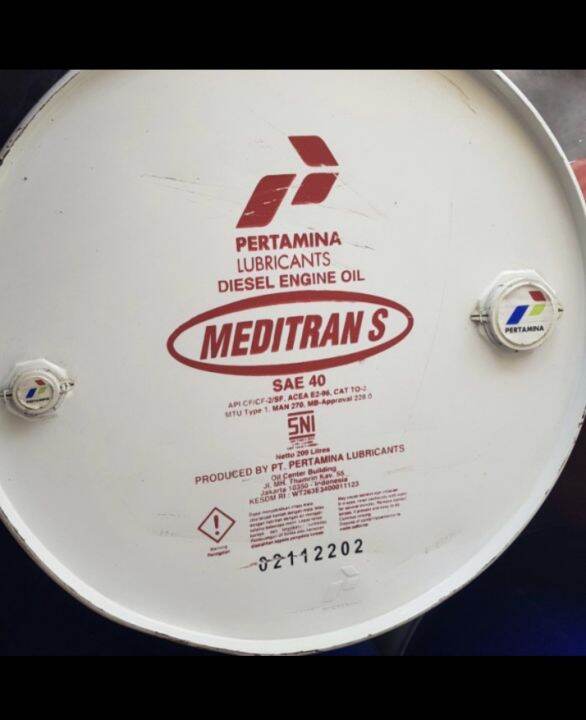 Oli pertamina meditran s40 sae 40 isi 209Liter | Lazada Indonesia