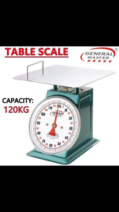 General Master 120kg Weighing Scale/Table Scale Dial Spring Scale GM ...