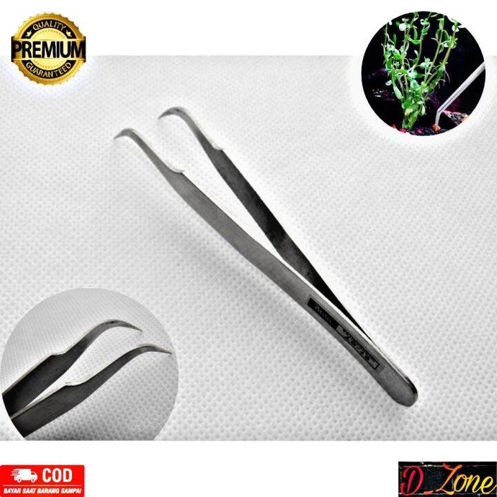 Pinset Stainless Steel Laboratorium Aquatic Pinset Bengkok Pinset Lurus ...