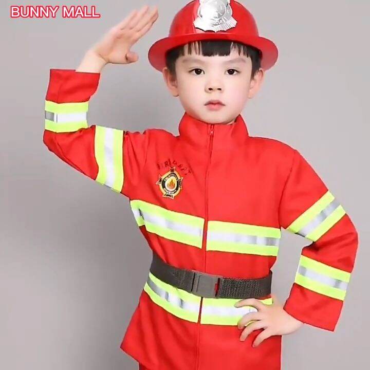 Fireman Costumes for Kids Career Guidance Costume Firefighter Firetruck ...