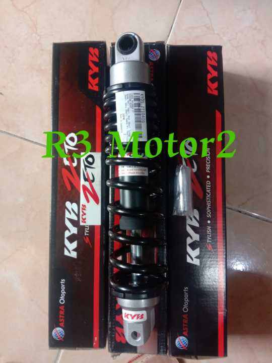 SHOCKBREAKER ZT1040 KAYABA/KYB ZETO KYOS-ZT1040 (HITAM) belakang untuk matic motor all Mio,Vario ...