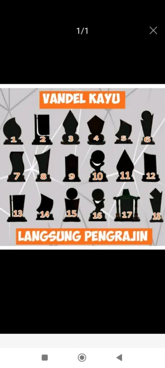 vandel kayu/plakat kayu custom | Lazada Indonesia