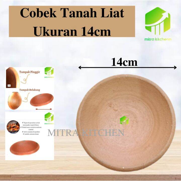 Cobek Tanah Liat Coet Tempat Ulekan Tradisional Ukuran 14cm, 18cm, 21cm ...
