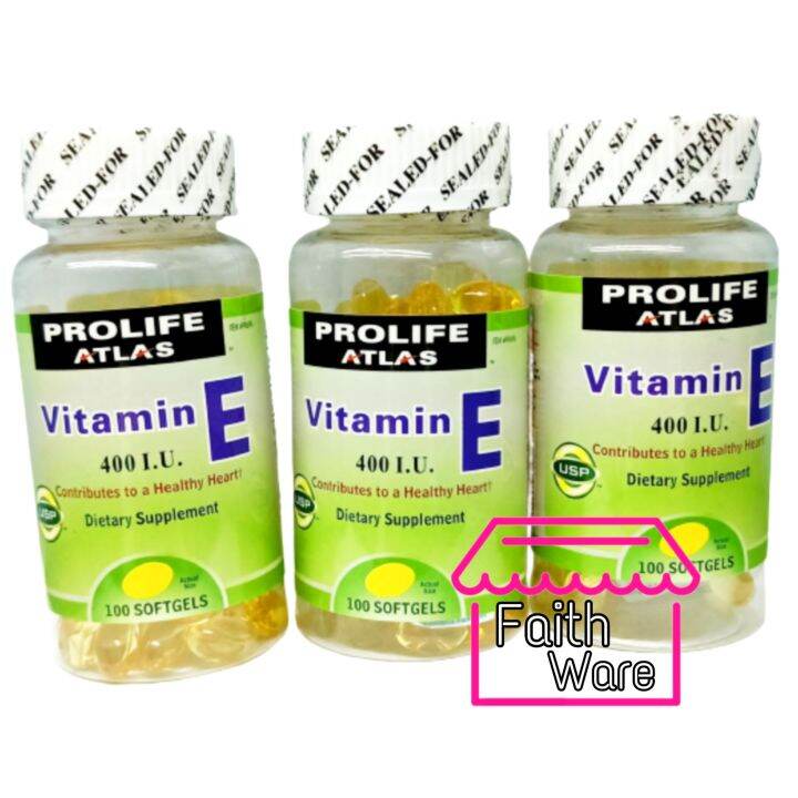 Vitamin E 400 I.U. 100 Softgels | Lazada PH